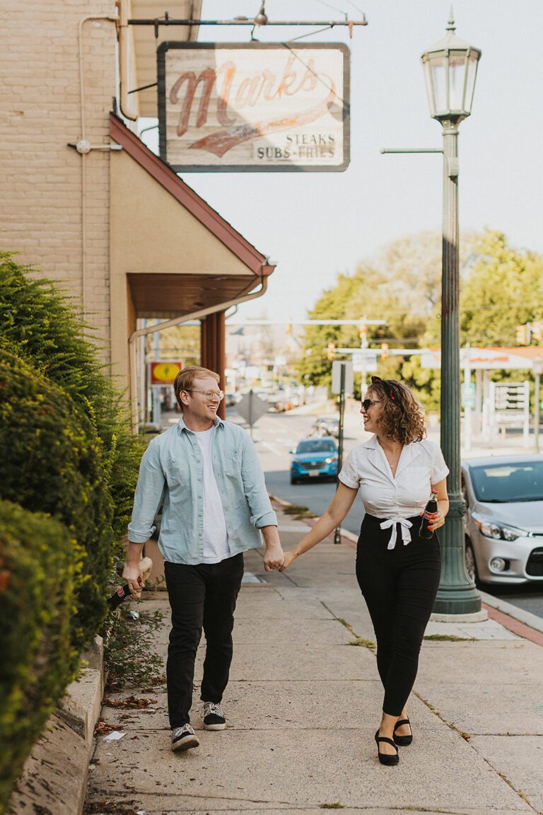 50s Inspired Downtown Engagement Photos | Erin & Conner ...