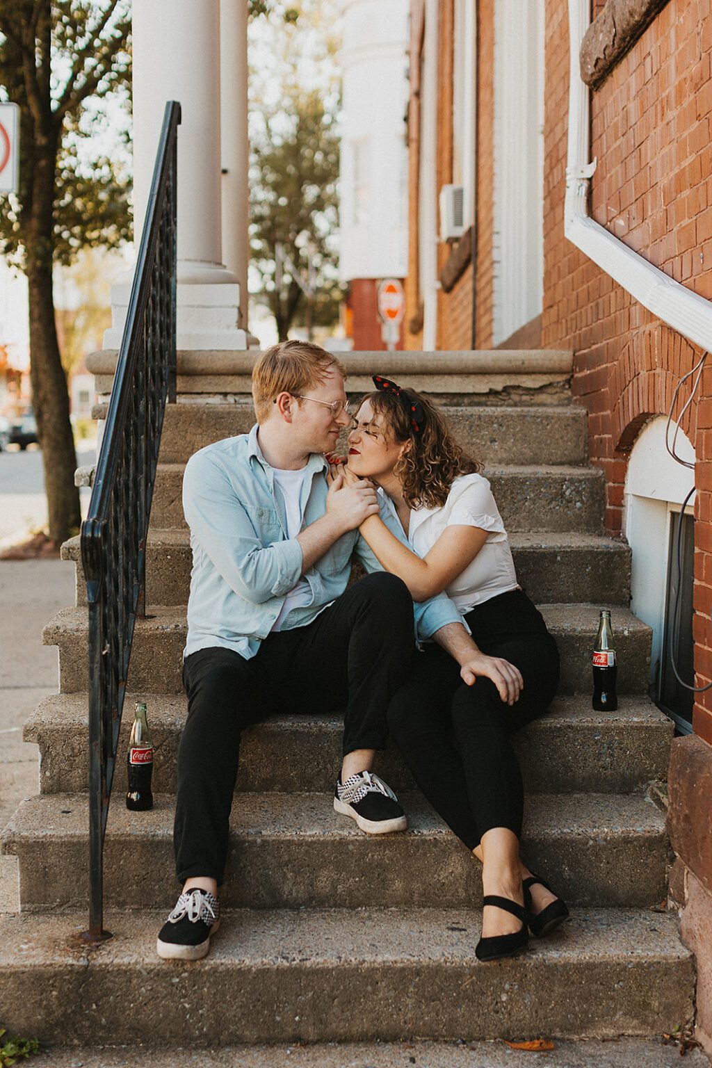 50s Inspired Downtown Engagement Photos | Erin & Conner ...