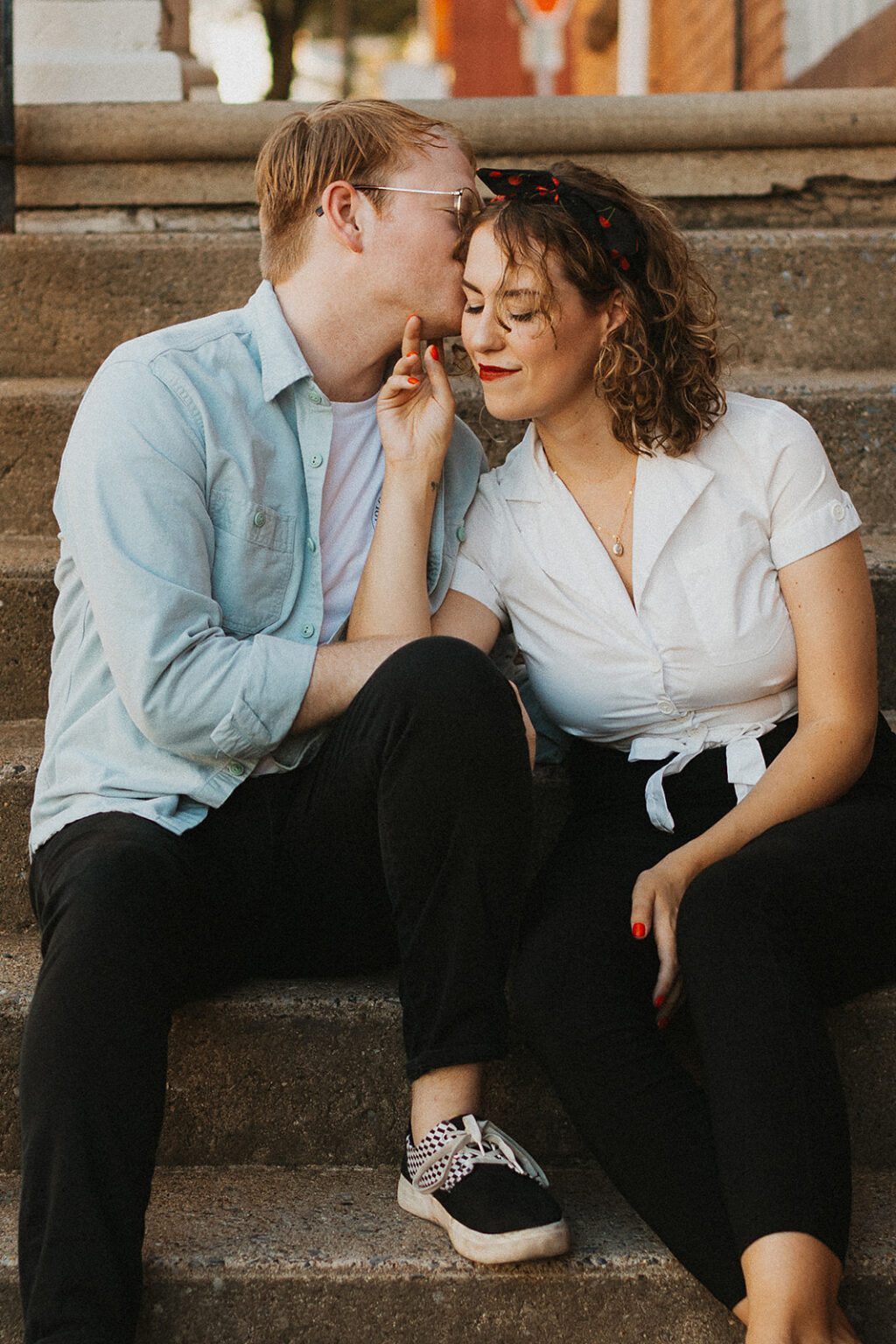 50s Inspired Downtown Engagement Photos | Erin & Conner ...