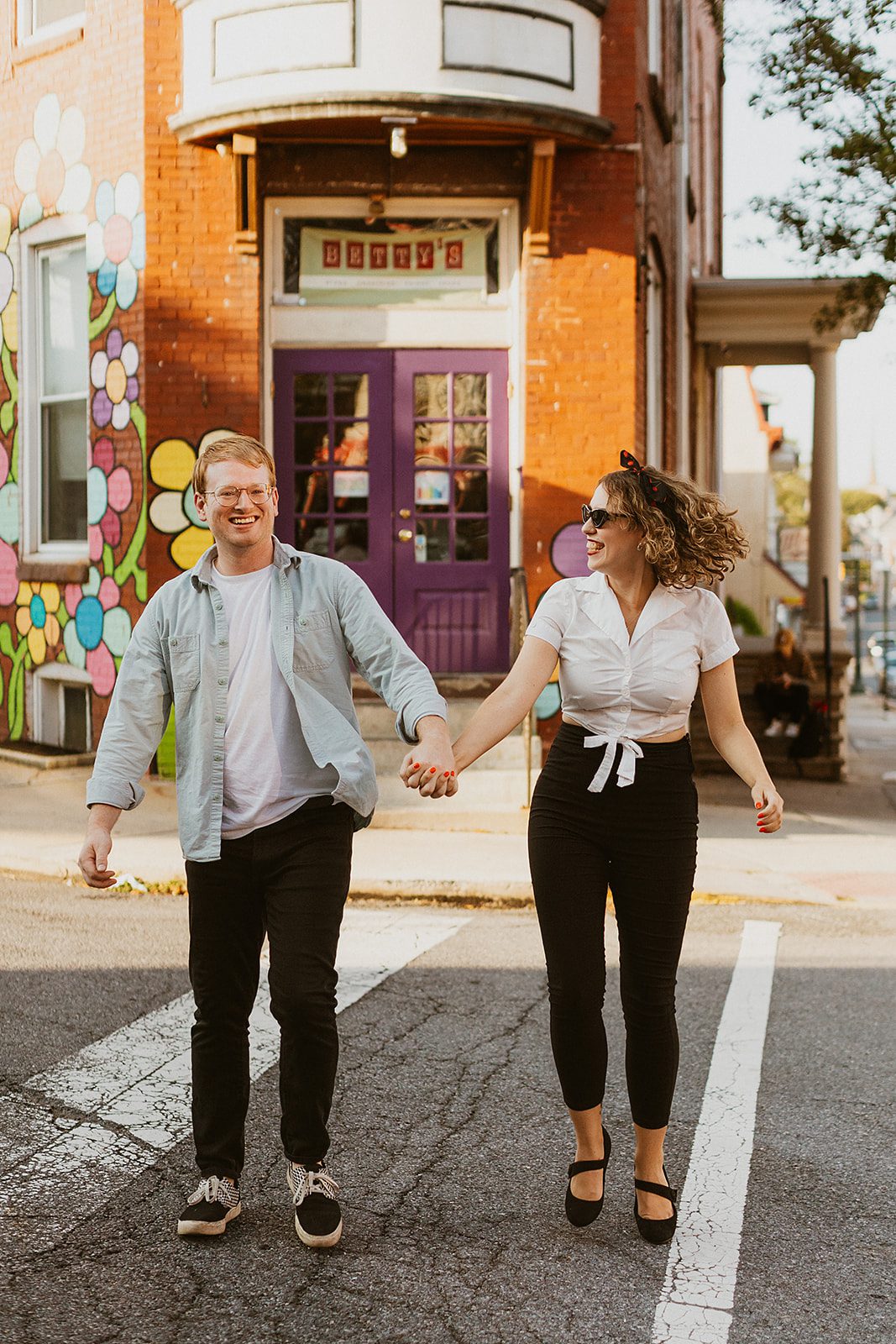 50s Inspired Downtown Engagement Photos | Erin & Conner ...