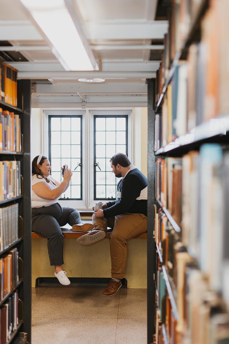 Library Engagement Photos at Lehigh University | Reanna & Blake ...