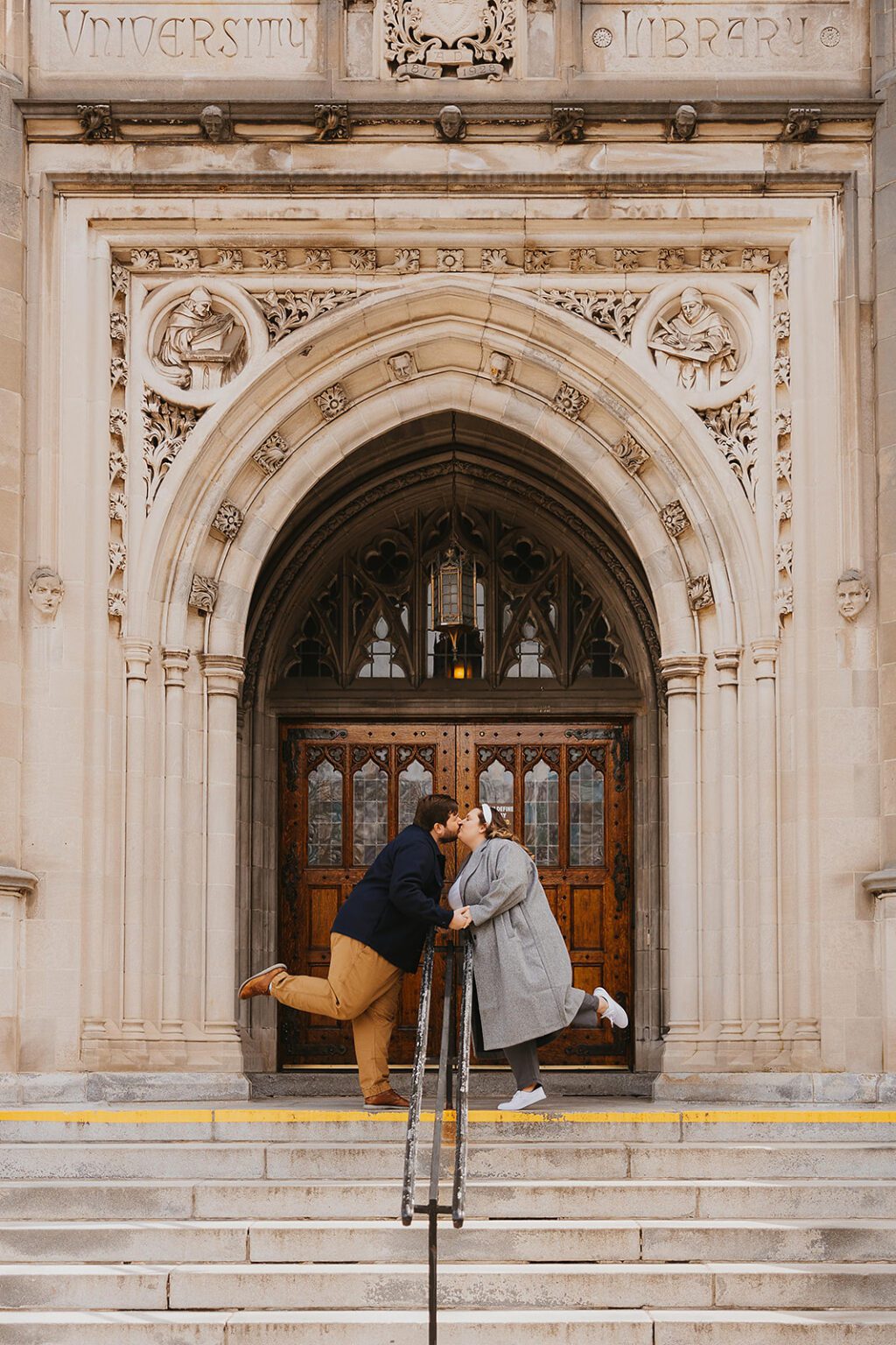 Library Engagement Photos at Lehigh University | Reanna & Blake ...